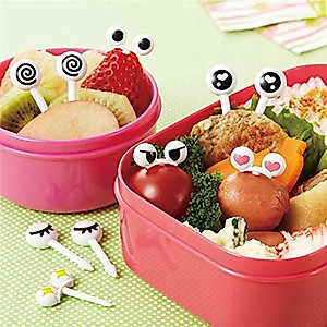 pulabo Cute Eye Mini Food Fruit Picks Kid Forks Bento Lunch Box Tool Tableware Excellent and Beautiful