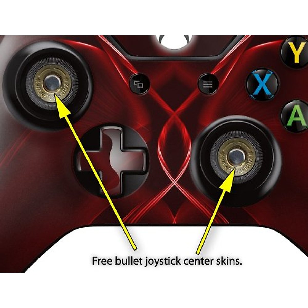 WraptorSkinz Decal Style Vinyl Skin Wrap compatible with XBOX One Original Wireless Controller Abstract 01 Red - (CONTROLLER NOT INCLUDED)
