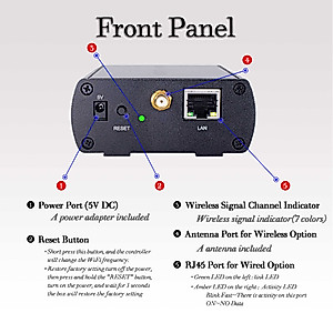 Pknight 2.4G Wireless WiFi DMX Easynode Box 512 DMX Controller with App WiFi-DMX PRO Using ArtNet/sACN Protocol(one Universe)