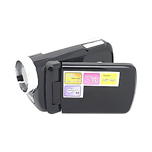 Vlogging Camera with 1.8 Inch Screen, 4X Digital Zoom Digital Camera for Photography, Mini Camera with 12million Pixe-l HD, Face Detection, Continuous Shooting, Cool Stuff Travel Essensials Black