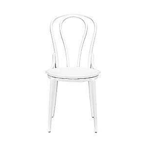 CangLong French Dining Bars, Cafes, Restaurant, Plastic Chair, Set of 1, White