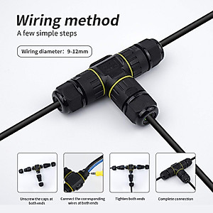 CMX Junction box outdoor waterproof cable connector,M20T,IP68,used for maintenance and power expansion. Suitable for 4-core cables(5mm-12mm)