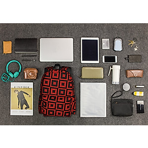 TUOKEO School Backpack for Boys Girls 17 Inches Lightweight Casual Laptop Backpack for Women Men Casual Daypack Gifts for Fans