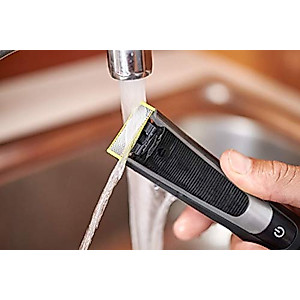 Philips Norelco Oneblade Pro Hybrid Electric Trimmer and Shaver, Black, QP6510/70