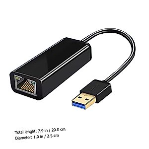 HONMEET Ethernet Adapter Gigabit LAN Network Adapter USB Ethernet Converter USB Adapters Type c to Ethernet LAN Internet Network Adapter USB Adaptor Network Card Wired Abs