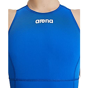 Arena Women's Standard Team Swimsuit Waterpolo Solid, Royal-White, 34