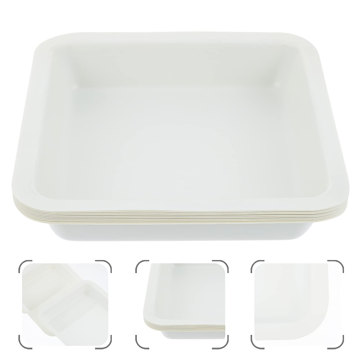 10pcs Weighing Boat Weighing Boat Weigh Boats Plastic Weighing Trays Plastic Boats Plastic Weighing Dishes Weighing Boats Labs Weighing Dishes Labs Square Dishes Weighing Plates