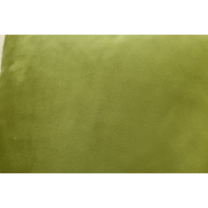 TangDepot Set of 2 Velvet Throw Pillow Covers, Super Soft, Euro Pillowcases - (24x24 Inch 2 Pieces, G01 Olive Green)