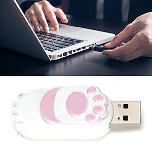 Kafuty-1 USB 2.0 Flash Drive,Cat Paw Cute Shape USB Stick Memory Stick,16GB/32GB/64GB/128GB Portable U Disk USB Memory Stick for Computer Laptop(64GB)
