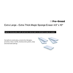 Magic Mopper Eraser Pads - 5 Pack 4.5" x 10" x 1" Commercial Grade Melamine Sponges for Floor, Tile, Grout, Baseboard & Walls - Durable & Versatile Cleaning - Compare to Magic Eraser - Doodlebug Pad
