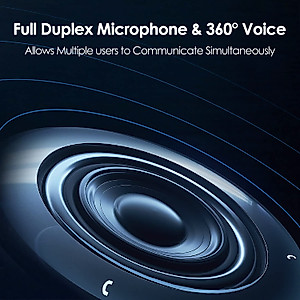 Yealink Bluetooth Speakerphone Conference Microphone Teams Certified CP700 USB Speaker Full Duplex Noise Reduction Algorithm Home Office 360° Voice Pickup (CP900, with Dongle)