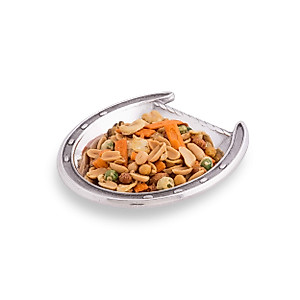 Arthur Court Designs Aluminum Lucky Horseshoe Nut Candy Bowl 5.25 inch Long