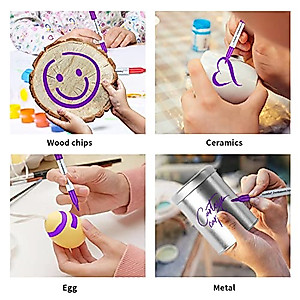 Permanent Markers, 30 Colored Fine Point Permanent Marker Pens, Works On Paper, Glass, Metal, Ceramics