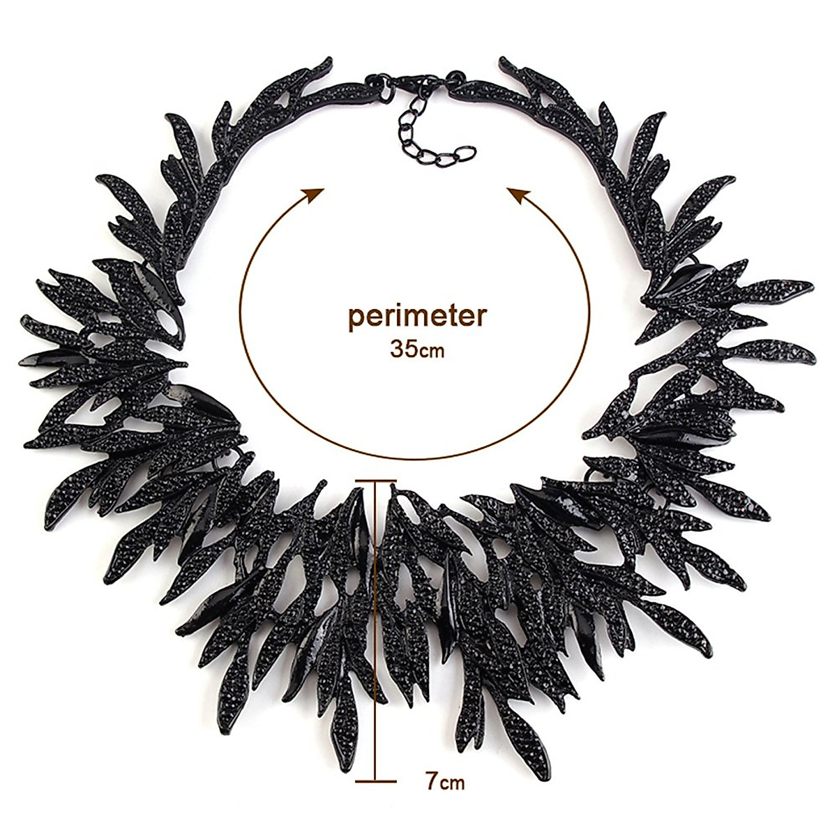 Zthread Vintage Bib Choker Collar Neklace Black Leaf Statement Collar Necklace Woman Fashion Jewelry Necklace