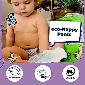 Mum & You Nappychat Premium Performance Eco Diapers, Size 3 (42 Diapers) Smart Tube Technology. Leak Protection. 100% Recyclable. Hypoallergenic, Dermatologically-Tested. No Lotion, Perfume or Dyes.
