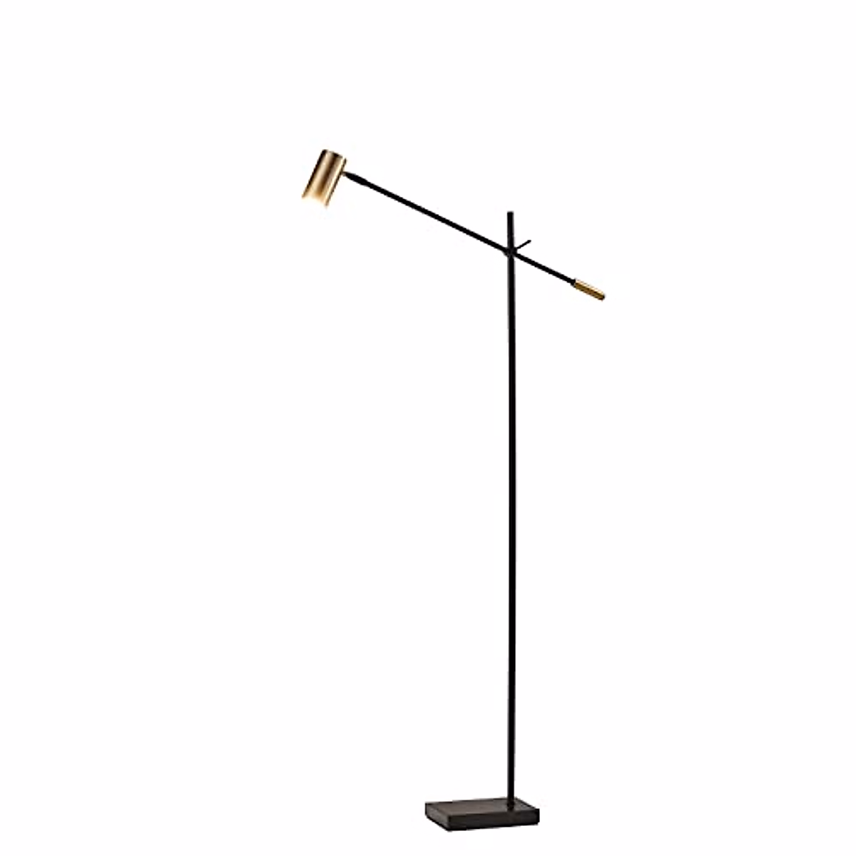 Adesso Home 4218-01 Transitional LED Floor Lamp from Collette Collection Finish, 22.50 inches, Black/Antique Brass