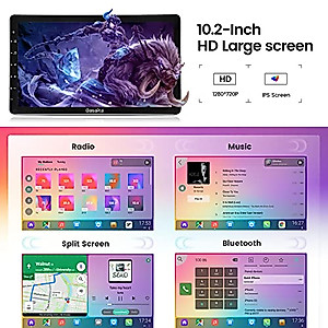 Dasaita 10.2" Android 11 Radio for Toyota Corolla 2014 2015 2016 Bluetooth Stereo GPS Navigation PX6 DSP Wireless Carplay 1280 x 720 HD Android Auto Head Unit