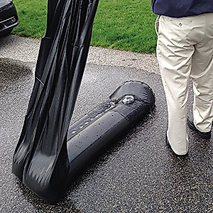 Quick Dam Water Filled, Water Curb diverts flood water, 6.5in high x 10ft long, 1-Pack