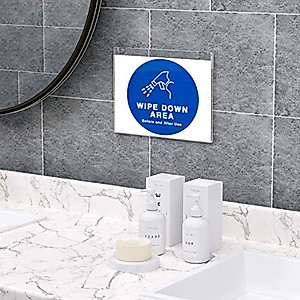 NIUBEE 10-Packs 8.5x11 Sign Holder Horizontal for Wall Door, Clear Acrylic Picture Frame for Paper with Free 3M Tape and Mounting Screws