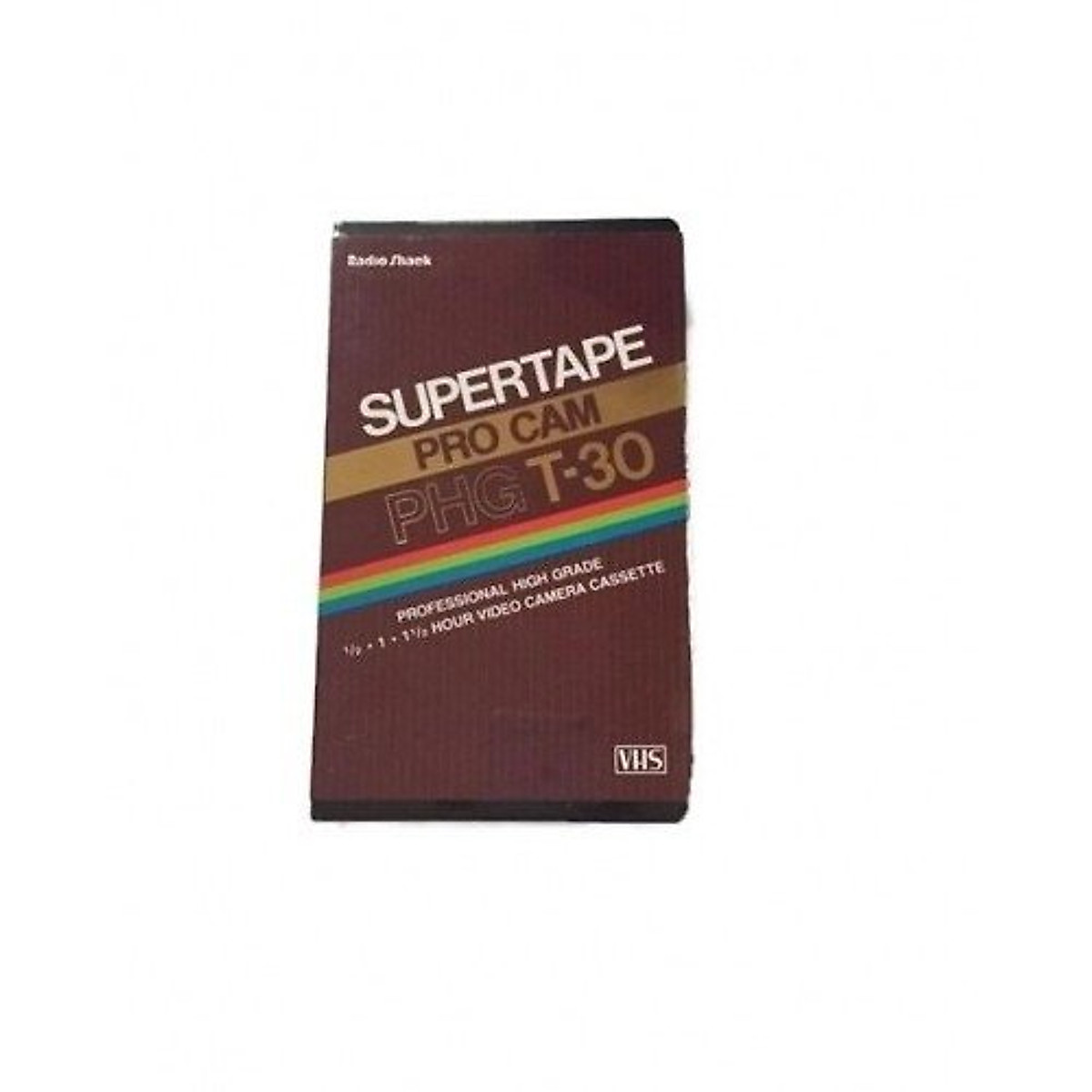Professional High Grade Video Camera Cassette Supertape Pro Cam PHG T-30 by Radio Shack