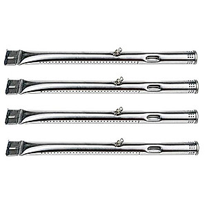 Hongso SUS304 Grill Burner Tubes Replacement for Charbroil 461334813, 463322613, 463334613, Thermos 466360113 Gas Grill, 4 Pack G432-Y700-W1 Grill Burners, SBH0204