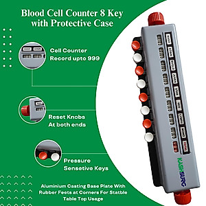Blood Cell Counter 8 Key with Protective Case
