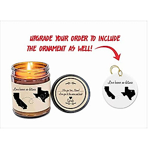 Long Distance Gift for Mom Mothers Day Gift for Mom Love Knows No Distance Scented Candle Mom Birthday Gift for Mom