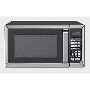 PartyUnix 0.9 Cu. Ft. Stainless Steel Countertop Microwave Oven