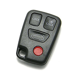Replacement Case Compatible With Volvo 4-Button Key Fob Remote (FCC ID: HYQ1512J, P/N: 9166200)