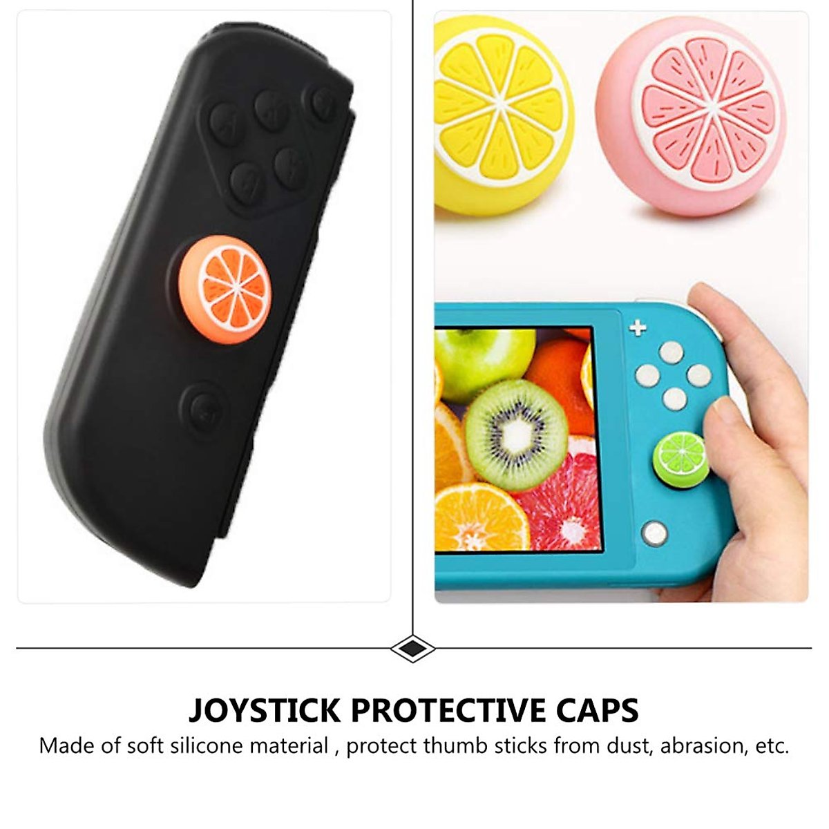 8pcs Handle Button Cap Joystick Grip Button Cover Joystick Caps for Joystick Cover Joystick Grip Button Cap Thumb Stick Cap Joystick Thumb Grip Joystick Protective Caps