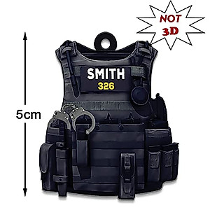 Custom Police Officer Gifts Keychain, Customize Police Gifts For Him Keychain, Custom Police Gifts, Police Gifts For Dad (A0) Custom to Select