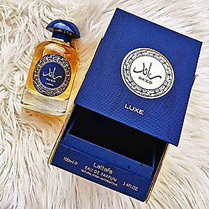 Lattafa Ra'ed Gold Luxe for Unisex Eau de Parfum Spray, 3.4 Ounce