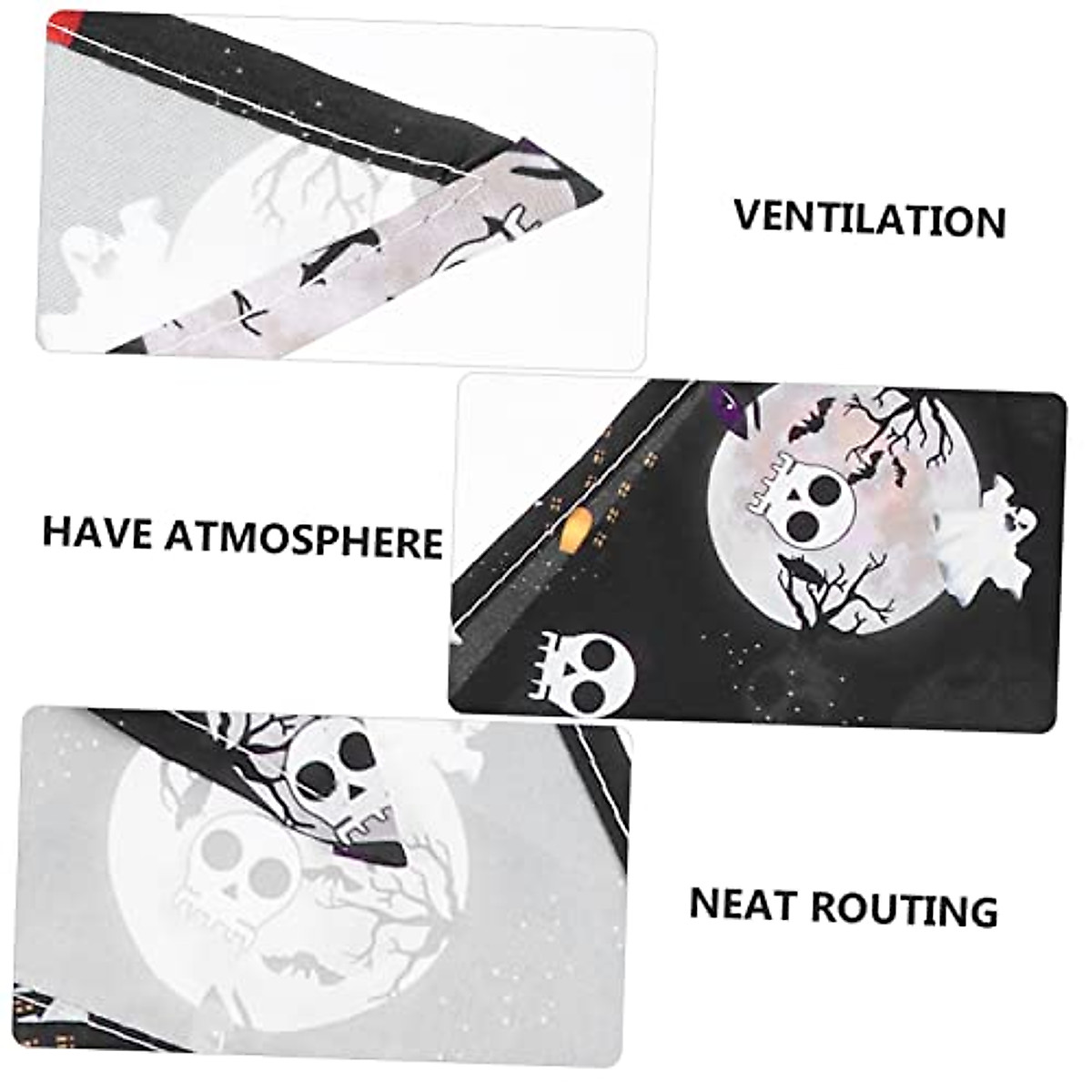 BCOATH 2 Pcs Pet Bib Cosplay Accessories Ghost Towel Pumpkin Cat Scarf Kitten Triangle Bibs Triangle Dog Necktie Dog Kerchief Washable Neckerchief Dog Bandanas Collar Polyester Bibs