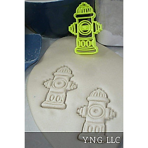 FIREFIGHTER FIREMAN DETAILED FIRE TRUCK HYDRANT HELMET SET OF 4 COOKIE CUTTERS MADE IN USA PR1397