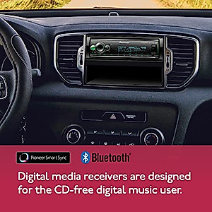 Pioneer MVH-S522BS Amazon Alexa, Pioneer Smart Sync, Bluetooth, Android, iPhone - Audio Digital Media Receiver, Black