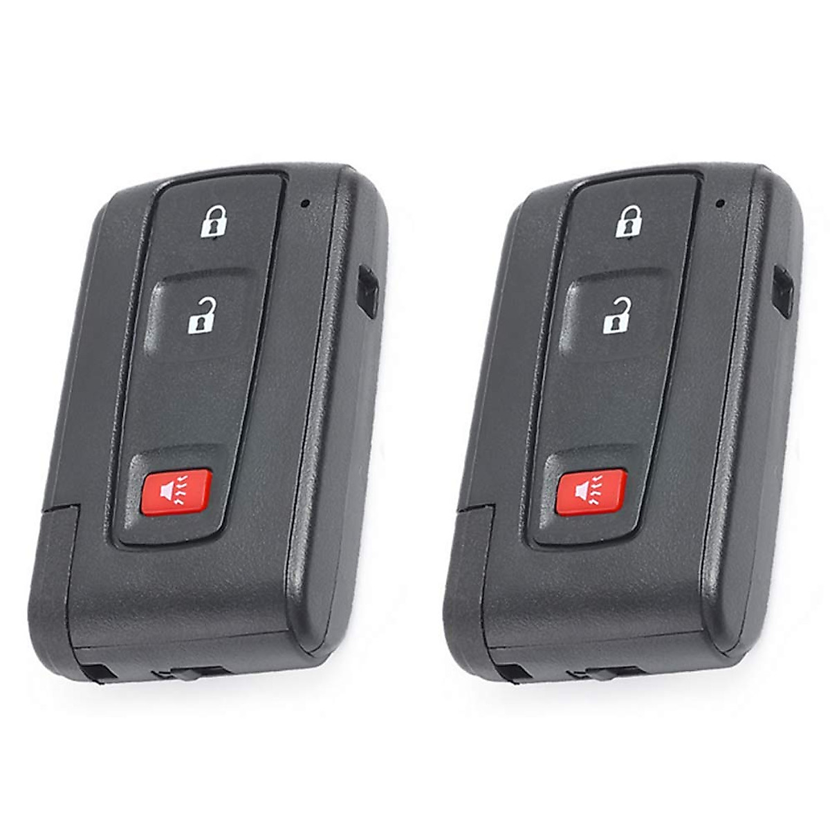 Beefunny Replacement with Blank Key Smart Remote Key Shell Case Fob 3 Button for Toyota Prius 2004-2009 (1)