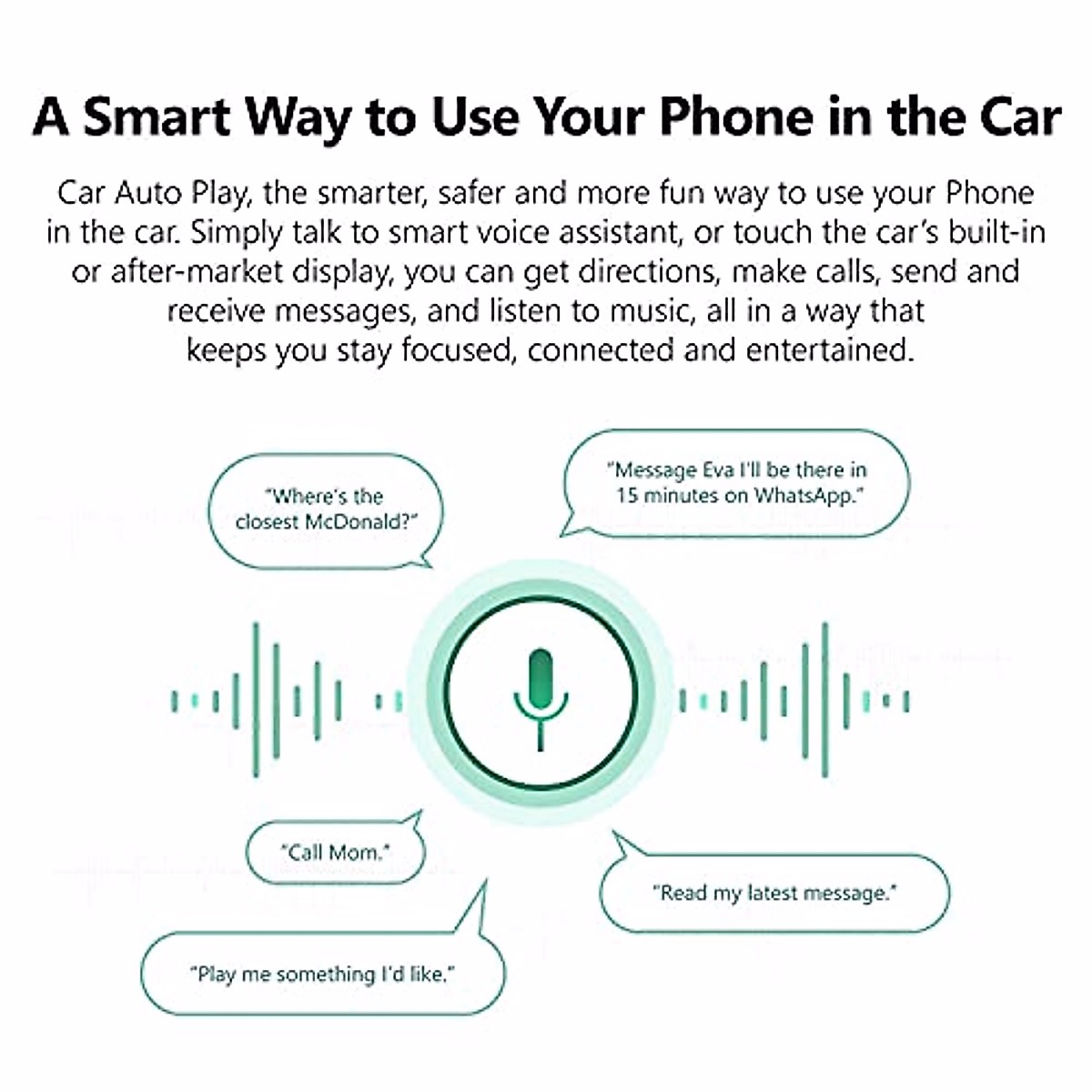 Eonon A0585 USB Dongle Android Auto and Car Play Autoplay for Eonon Android 10/ 8.0/8.1/9.0 Car Radio GA93 Car Stereo and GA9465,GA9480A,GA9453,GA9463,GA9451,GA9449 Etc.