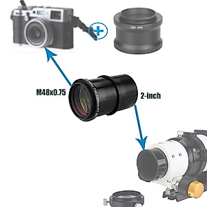 SVBONY SV503 Telescope, 102ED F7 Extra Low Dispersion Achromatic Refractor OTA, Bundle with SV193 Focal Reducer, M54X1 Field Flattener, Telescope Accessory for SV503 102mm ED Telescope