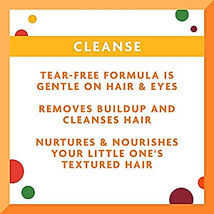 Cantu Care for Kids Tear-Free Nourishing Shampoo with Shea Butter, 8 fl oz (Pack of 3) (Packaging May Vary)