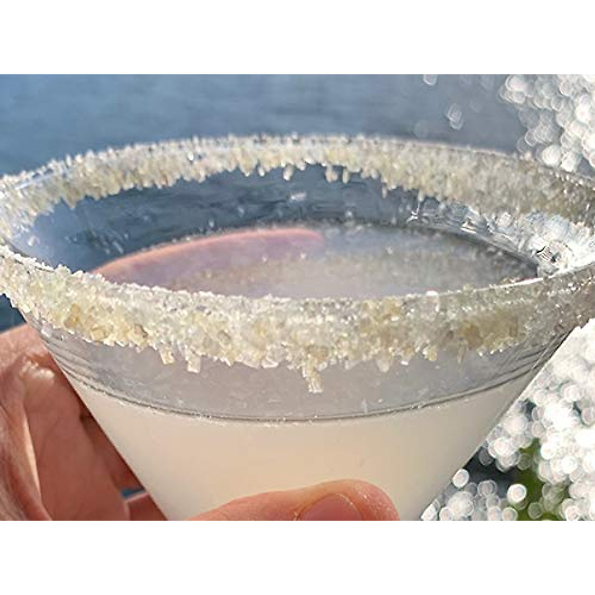 Snowy River Jewels Cocktail Sugar - All Natural Kosher Gold and Silver Cocktail Rimmer (4oz, Jewels)