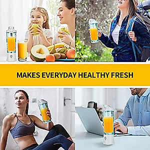Portable Blender, Personal Size Blenders for Shakes and Smoothies, 20 Oz Personal Smoothie Blender with USB Rechargeable for Home, Office, Sports and Travel Outdoors