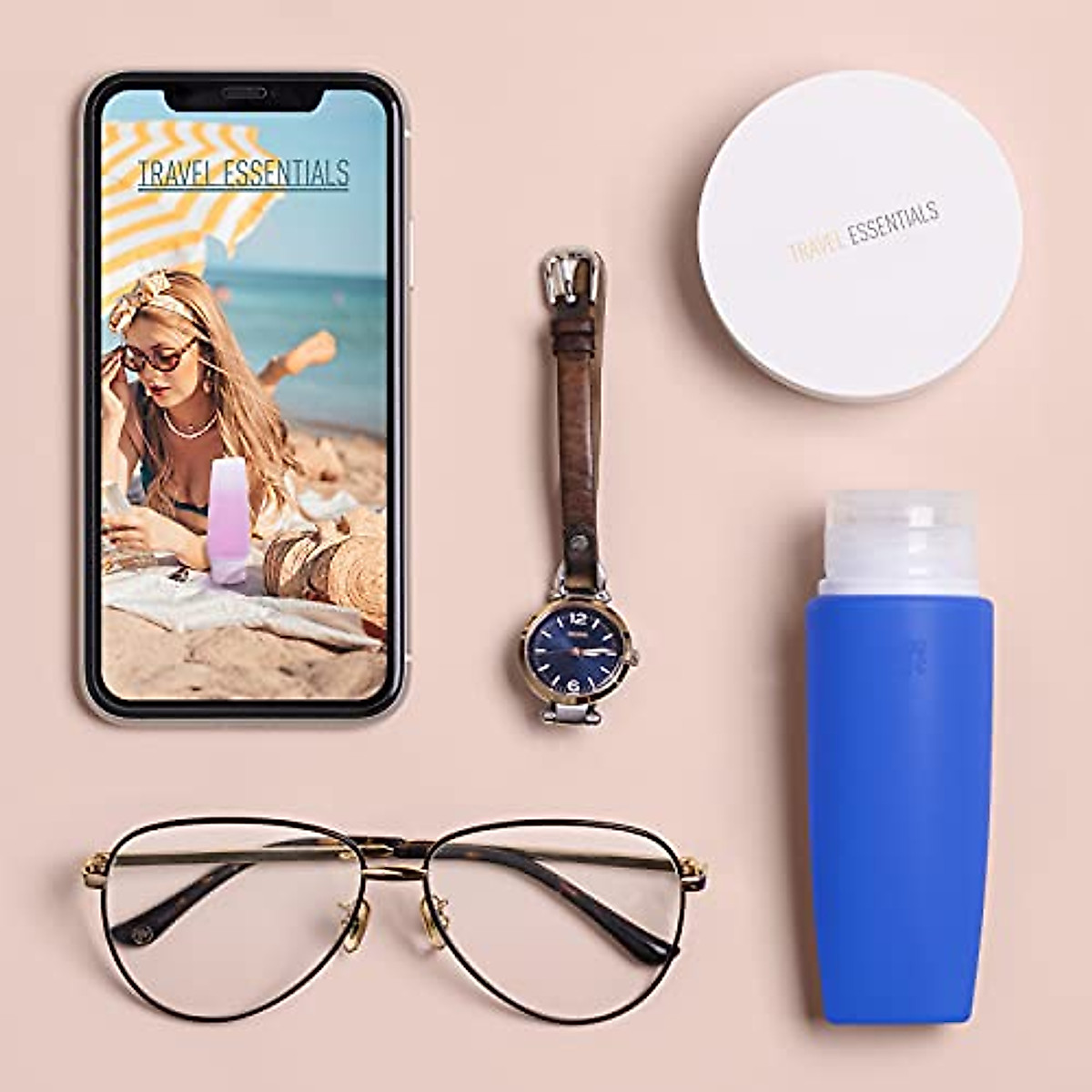 Valourgo 10 Pack Travel Bottles Set for Toiletries, 3 Ounce Portable Travel Size Containers Leak Proof Spray Bottles Tubes Shampoo Conditioner Accessories with Label