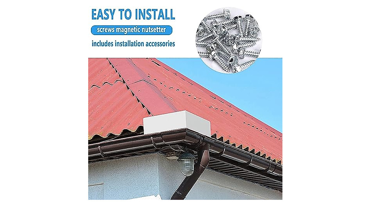 Roof Rain Diverter for Gutter Overflow Protection