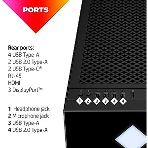 HP OMEN 45L GT22 Gaming Desktop Tower - 13th Gen Intel Core i9-13900K 24-Core up to 5.80 GHz CPU, 64GB DDR5 RAM, 4TB NVMe SSD, GeForce RTX 4070 Ti 12GB GDDR6X, Windows 11 Pro, Jet Black