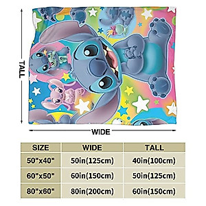 Cartoon Blanket Ultra Soft Flannel Throw Blankets for Travelling Living Room Couch Sofa Bedroom Decor Giftsa 50"x40"