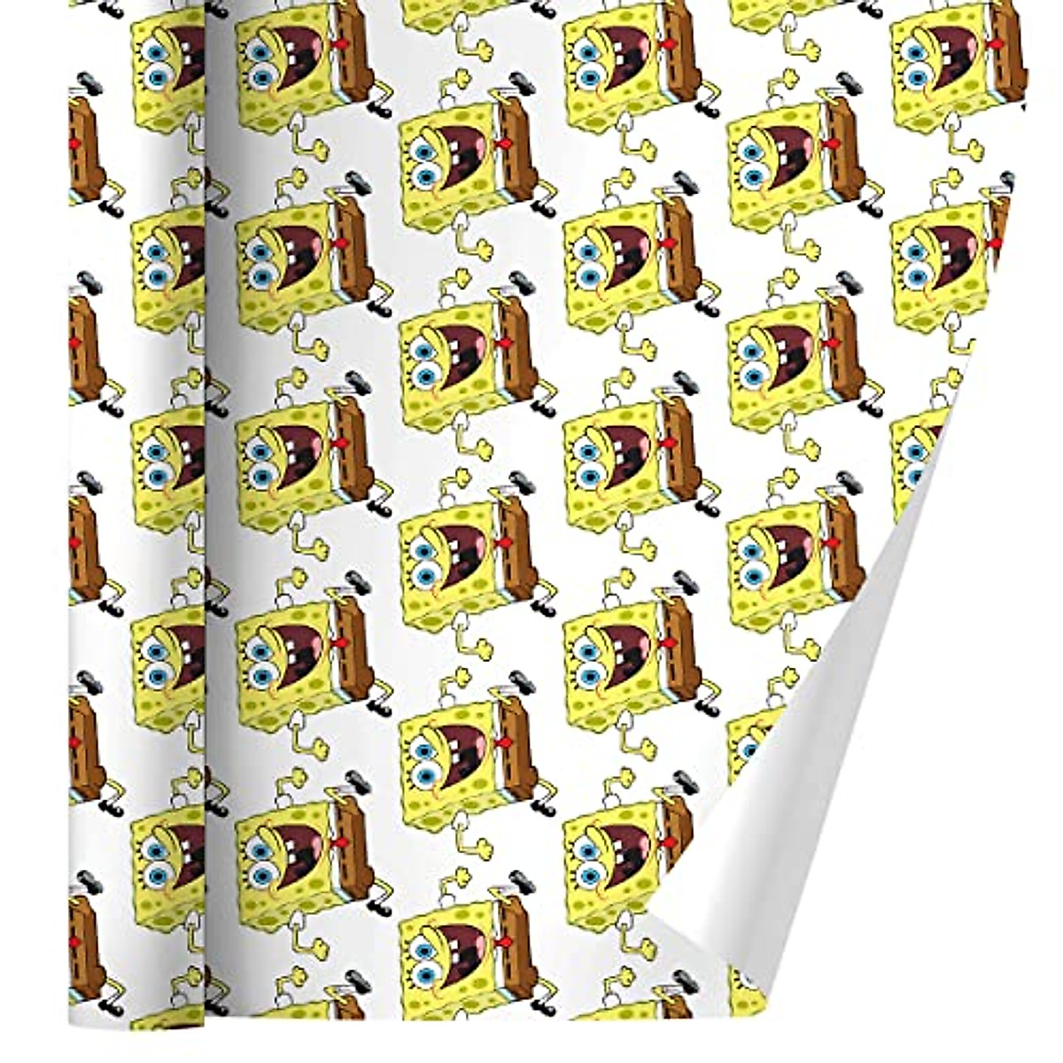 GRAPHICS & MORE Running Spongebob Gift Wrap Wrapping Paper Rolls
