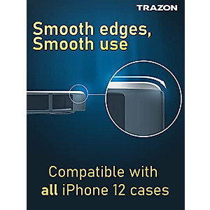 3 Pack Screen Protector Premium Quality Compatible for iPhone 12 Pro Max with 2 Pack Camera Lens Protector Tempered Glass 9H Hardness (Transparent)