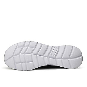 LLTMALL Women's Mesh Slip on Sneakers Comfortable Knit Ballet Flats Shoes Dark Blue 10