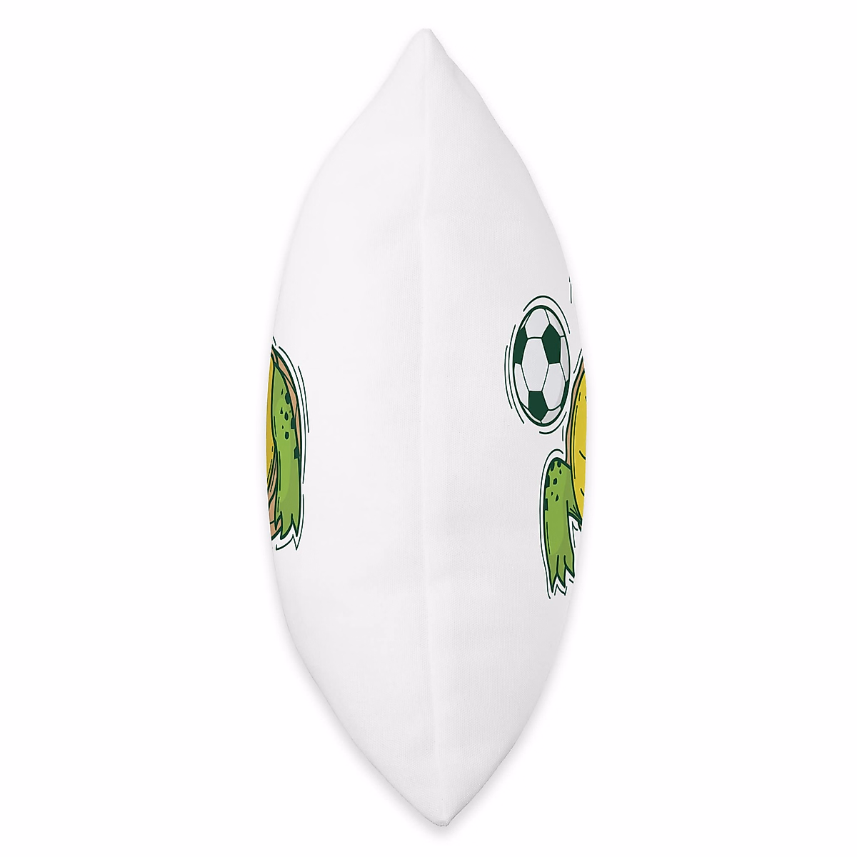 Turtle reptile dorsal carapace old Sauropsida Turtle Plays and Loves Football Throw Pillow, 18x18, Multicolor