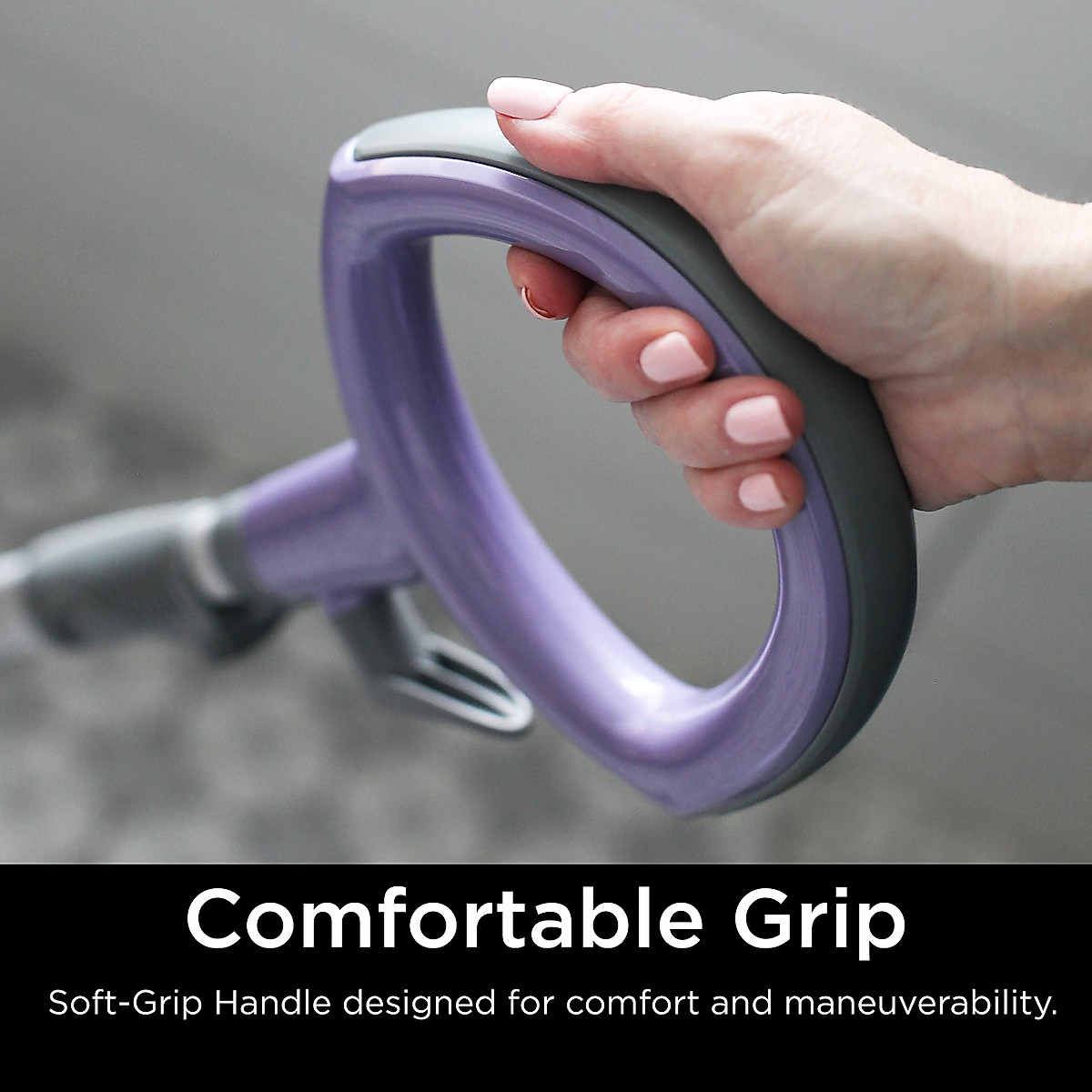 Shark S3504AMZ Steam Pocket Mop Hard Floor Cleaner with 1 Rectangle and 1 Triangle Mop Head, Natural Powerful Steam, Easy Maneuvering, Triangle & Rectangle Washable Pads, Quick Drying, Purple